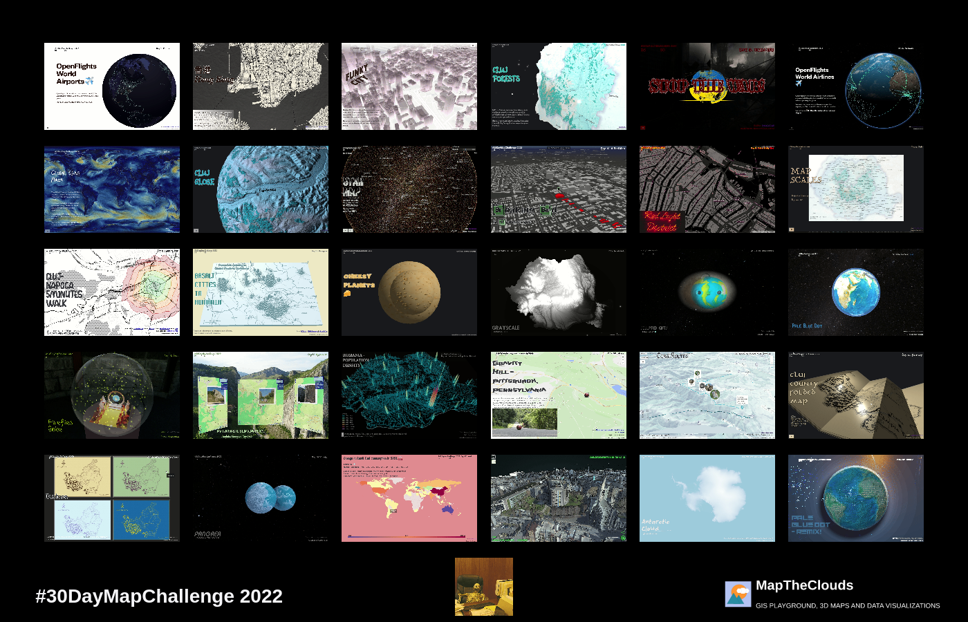 #30DayMapChallenge 2022 Wrap-up